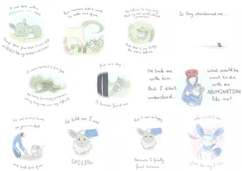 Eevees Sad Story Happy Ending By Thevioletrosedragon On Deviantart