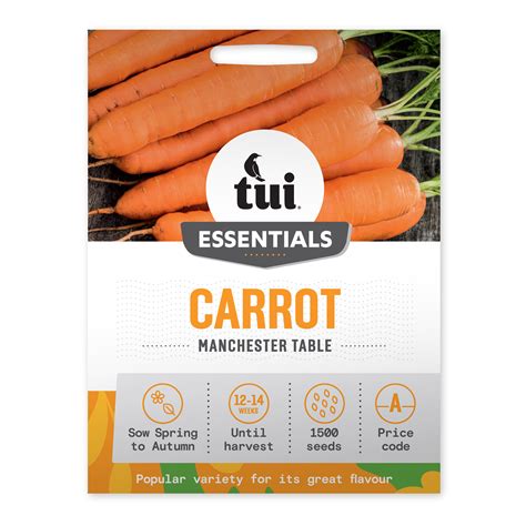 Tui Carrot Seed Manchester Table