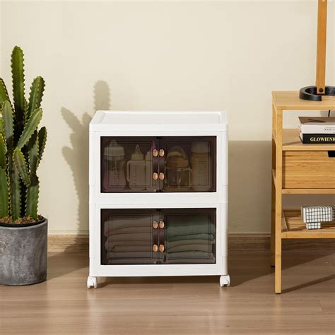 Plastic Stackable Storage Bins With Lids 16gal65qt2 Pack