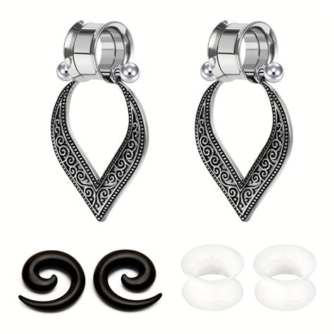 Stainless Steel Acrylic Ear Plugs Ear Expander Ear Stretcher Temu