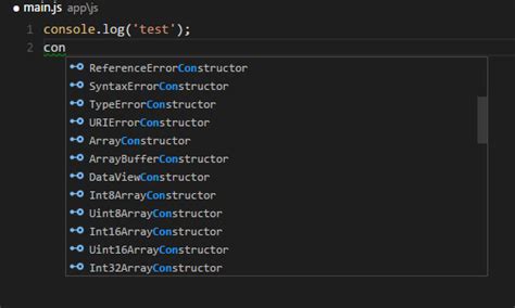 Javascript Vscode Intellisense For Current File Type Stack Overflow
