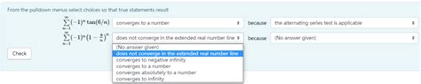 solved from the pulldown menus select choices so that true