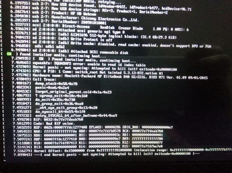 `squashfs Error Unable To Read Id Index Table` And `end Kernel Panic` · Issue 620 · Clearlinux