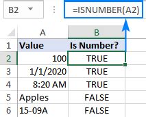 Excel Isnumber Function With Formula Examples