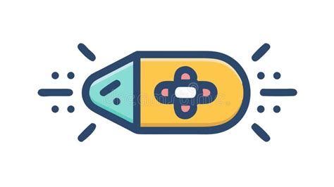 Abstract Capsule Connection Medical Or Digital Linkage Vector Design