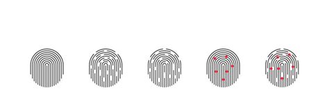 Fingerprint Set Types Royalty Free Vector Image