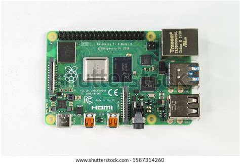 Close Raspberry Pi 4 Isolated On Stock Photo 1587314260 Shutterstock