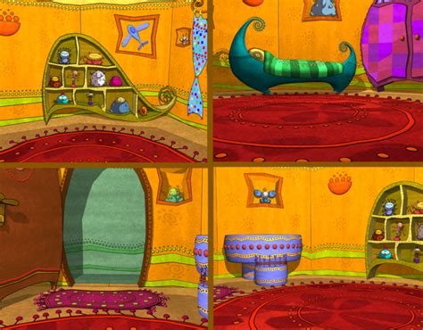 نمونه کار طراحی و اجرای بک گراند سه بعدی در Maya برای انیمیشن دو بعدی