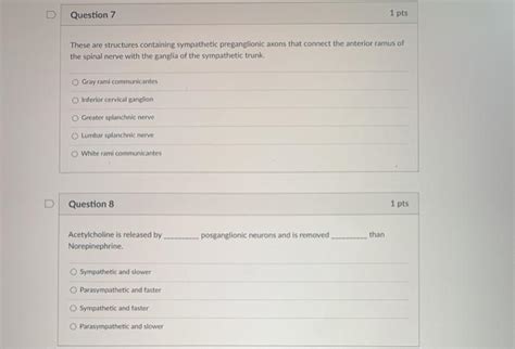 Solved D Question 5 1 Pts Which Of The Following