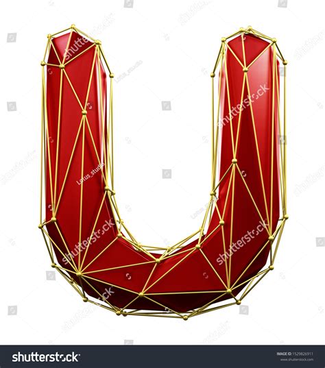 Capital Latin Letter U Low Poly Stock Illustration Shutterstock