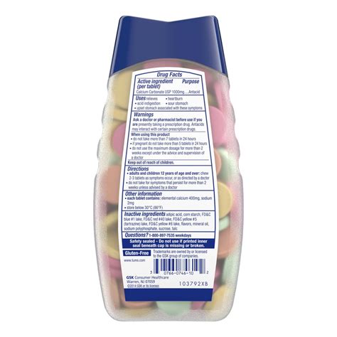 Buy Tums Ultra Strength Assorted Fruit Chewable Antacid Medicine 160 Ct Online At Lowest Price