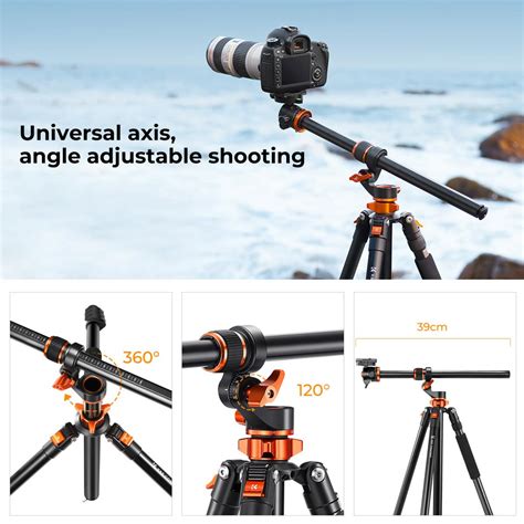 Aluminum Alloy Tripod 360 ° Panoramic Head Kandf Concept Kentfaith