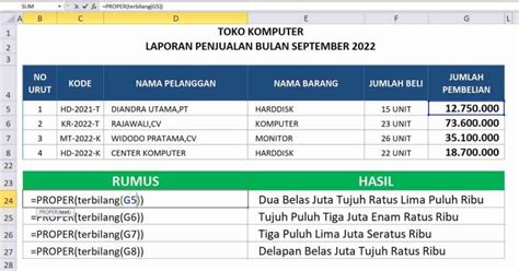 Rumus Terbilang Excel Untuk Mengubah Angka Menjadi Huruf Betantt