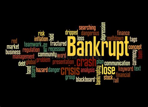 Word Cloud With Bankrupt Concept Stock Image Image Of Communication Keyword 332679885