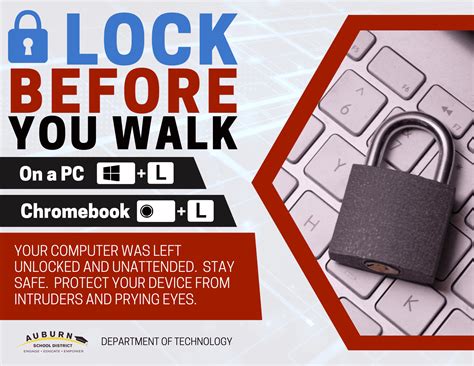 lock before you walk secure workstations and work locations cosn