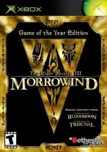 Elder Scrolls 3 Iii Morrowind Game Of The Year Edition Xbox Game