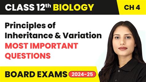 Principles Of Inheritance And Variation Most Important Questions
