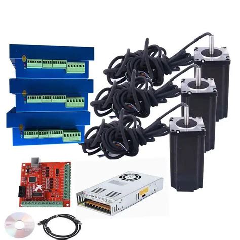 cnc router electronic kit nema23 34 closed loop stepper cnc router electronic kit and motors