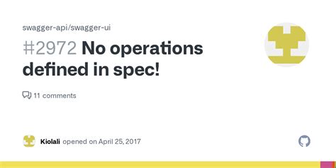 No Operations Defined In Spec · Issue 2972 · Swagger Apiswagger Ui · Github