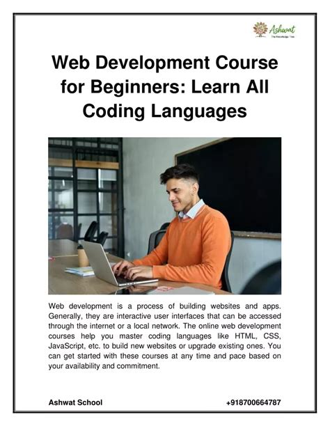 Ppt Web Development Course For Beginners Learn All Coding Languages Powerpoint Presentation