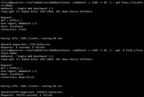 webbench测试长连接没有问题测试短连接出现问题 Issue linyacool WebServer GitHub