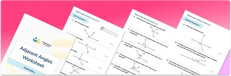 [free] Adjacent Angles Worksheet
