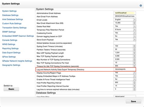 qradar how to view exported log activity search results