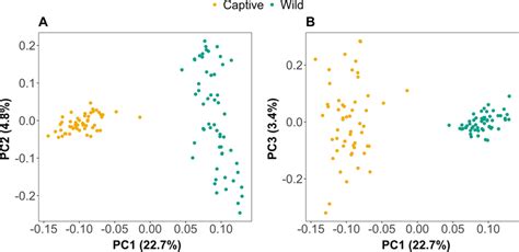 Between Sample Dissimilarity Of Fecal Samples From Captive And Download Scientific Diagram
