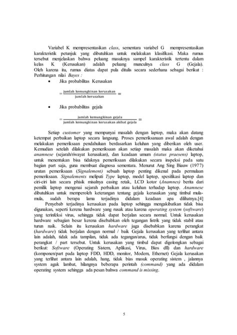 Sistem Informasi Kerusakan Laptop Menggunakan Metode NaÏve Bayes Pdf