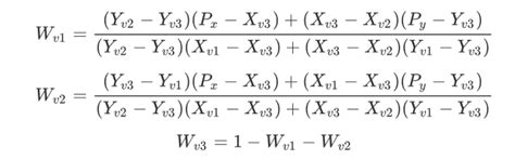 Geometry Interpolation Of A Triangle Stack Overflow