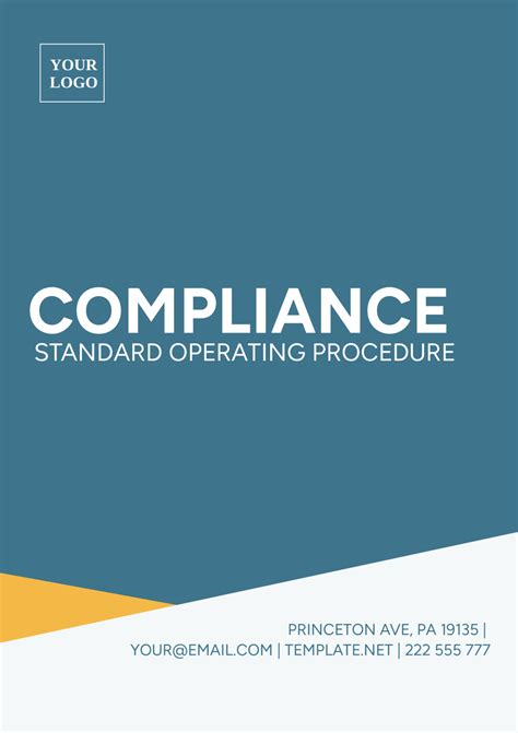 Free Compliance Sop Template To Edit Online