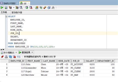 Java程式教學甘仔店 Oracle Sql In的用法教學