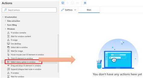 Select Menu Option In Window Actionpower Automate Desktop Kaizenpersonal Computer Work