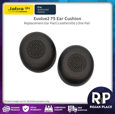 Jabra Evolve2 75 Leatherette Ear Cushion Ear Pad Replacement Headphone