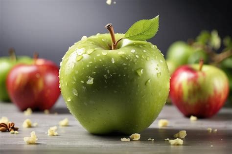 Premium Photo Zesty Apple Zest Burst Of Orchard Pleasure
