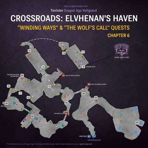 Crossroads Elvhenans Haven Map Winding Ways And The Wolfs Call