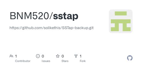 Github Bnm Sstap Https Github Solikethis Sstap Backup Git