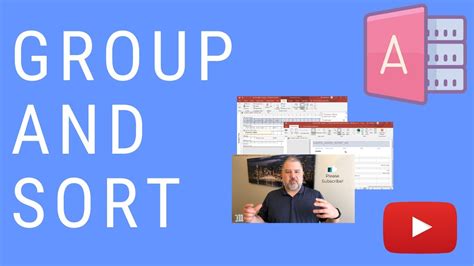 How To Do Grouping And Sorting Of Report Data In Microsoft Access Youtube