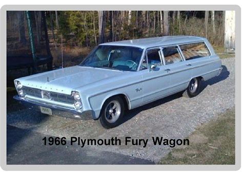 1966 Plymouth Fury Wagon Auto Car Refrigerator Tool Box Magnet Ebay