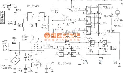 DTMF Coding And Transmitting Circuit Diagram Automotive Circuit Circuit Diagram SeekIC Com