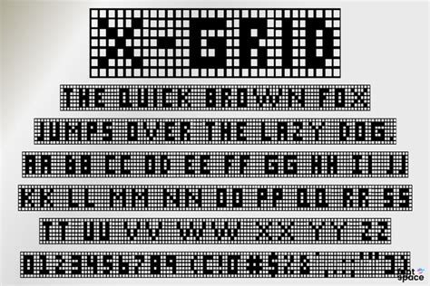 X Grid Font Iconian Fonts Fontspace