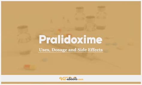 Pralidoxime Dose For Dogs And Cats Vet Drugs List