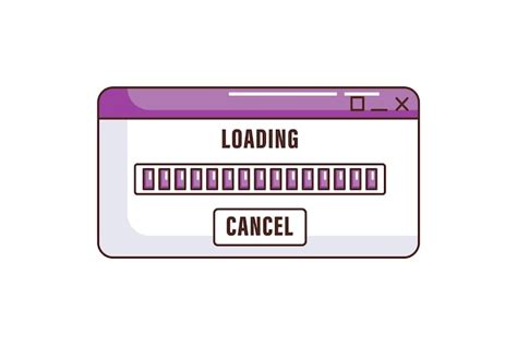 Premium Vector Loading Progress Interface Sticker Design