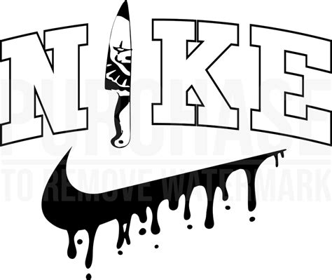 Penniwise Clown It Knife X Nike Svg Horror Halloween Svg Digital