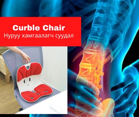 ️ ️ ️Нурууны Curble Chair Нуруу Хамгаалагч Суудал