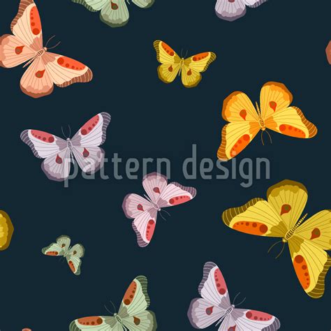 Colorful Summer Butterflies Seamless Vector Pattern Design