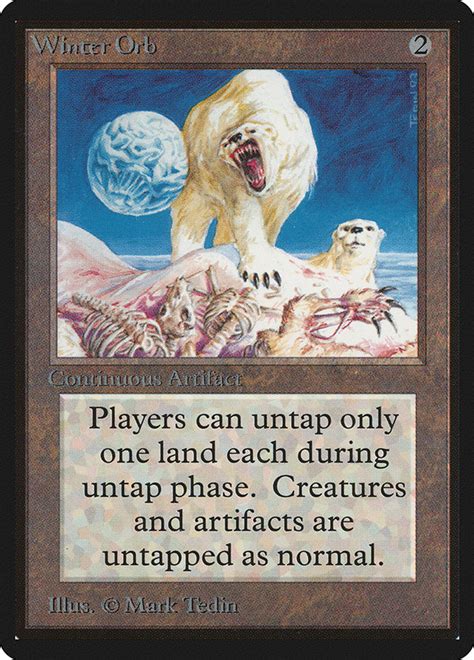 Winter Orb · Limited Edition Beta Leb 276 · Scryfall Magic The