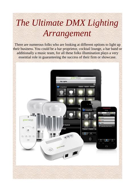 The Ultimate DMX Lighting Arrangement