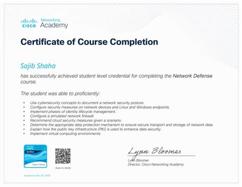 Cybersecurity Networkdefense Cisco Certification Sajib Shaha