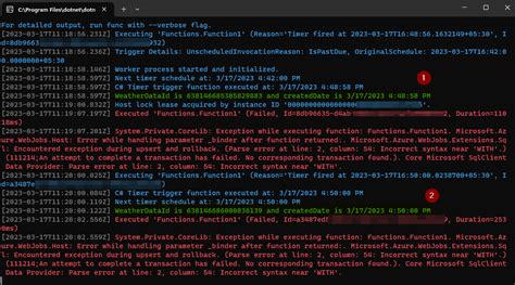 Isolated Process Azure Function Error While Inserting Record To Sql Dwh